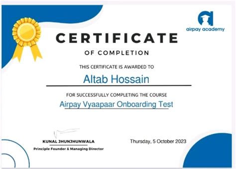 altab hossain on linkedin new achievement certificate