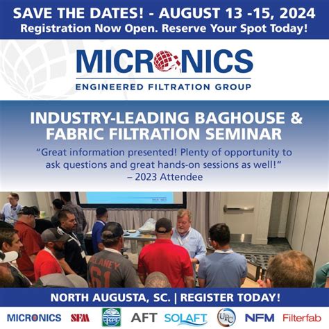 Baghousetrainingseminar Baghouse Filtration Micronicsengineeredfiltrationgroup