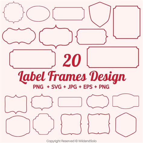 Label Frames Svg Label Svg Vintage Frames Svg Banner Svg Shapes Svg