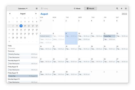 calendar apps for gnome