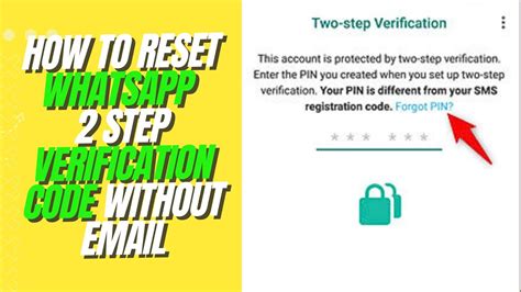 How to reset WhatsApp two step verification without email | Recover hacked WhatsApp account ...