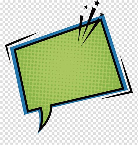 Rectangular Green Chat Bubble Head Rectangle Dialog Box Green