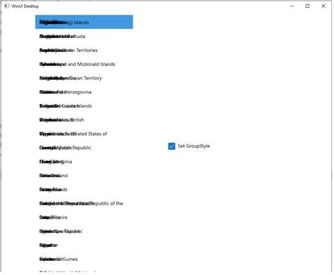 Weird Behavior When Setting Groupstyle At Run Time In Listview Control
