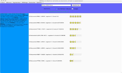 Human Interface Of Our Lucene Based Search Engine That Uses Segments