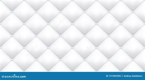 White Leather Upholstery Texture Pattern Background Vector Vintage