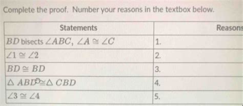 complete the proof number your reasons in the textbox below ns [others]