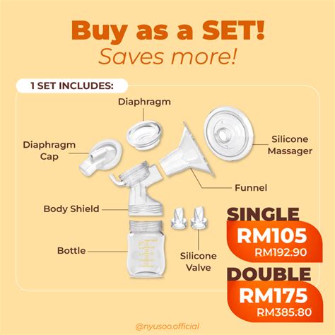 Numom Primeflexi Set Flange 24mm Shopee Malaysia