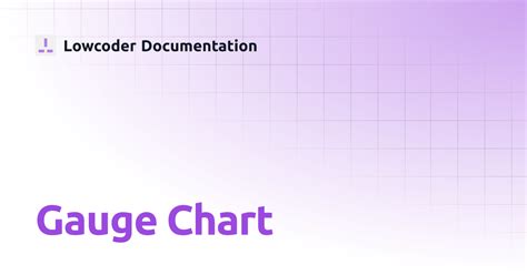 Gauge Chart Lowcoder Documentation
