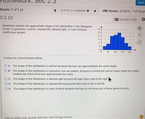 Solved Save Score 0 Of 1 Pt 8 Of 44 7 Complete Hw Score