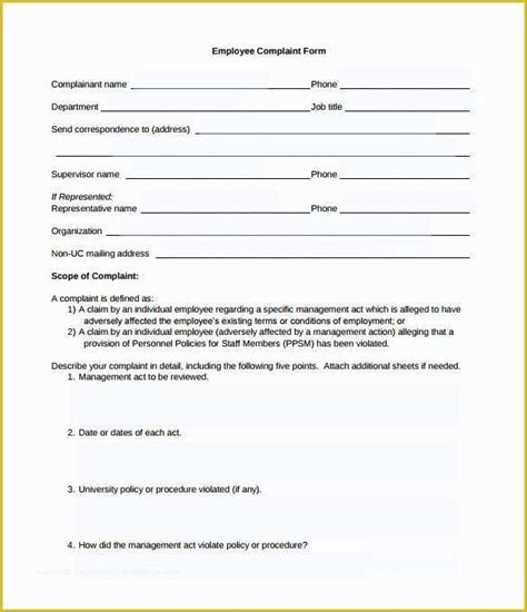 Sexual Harassment Policy Template Free Of 23 Hr Plaint Forms Free Sample Example Format