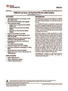 DS90C187 Low Power 1 8V Dual Pixel FPD Link Ds90c187 Low Power 1 8v Dual Pixel Fpd Link Pdf