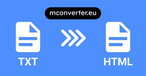 Txt To Html Converter • Online And Free • Mconverter