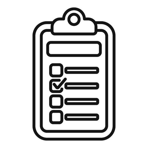 Premium Vector Clipboard Marketing Icon Outline Vector Document App