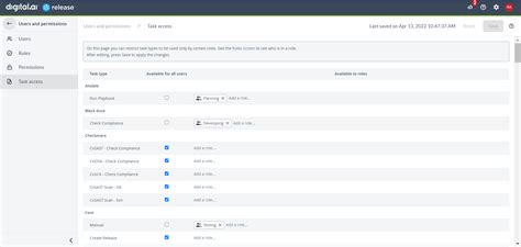 Configure Task Access · Digitalai Release