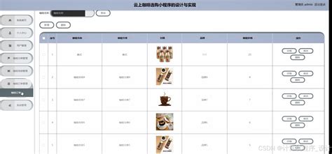 【开题报告】基于springbootvue云上咖啡选购小程序的设计与实现（程序源码论文 计算机毕业设计关乎咖啡与杯子商城小程序的开题