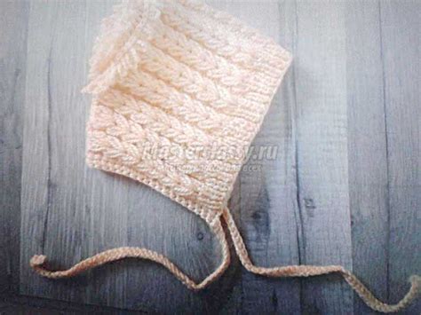 Вязаная шапочка для ребенка 3 6 месяцев Мастер класс с фото