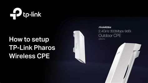 How To Setup Tp Link Pharos Cpe210 Wireless Bridge Youtube