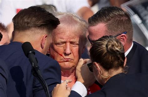 Trump Shot At Rally Bullet Photo Shows Projectile Passing Former President