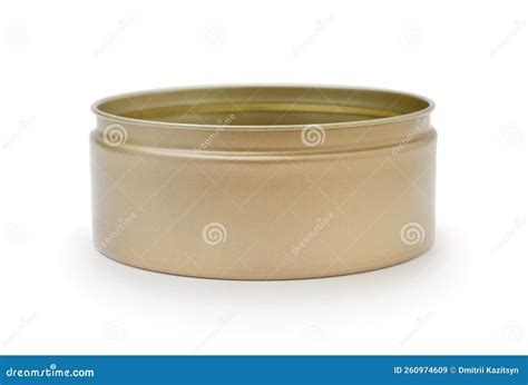 Tin Can Isolated On White Stock Image Image Of Package 260974609