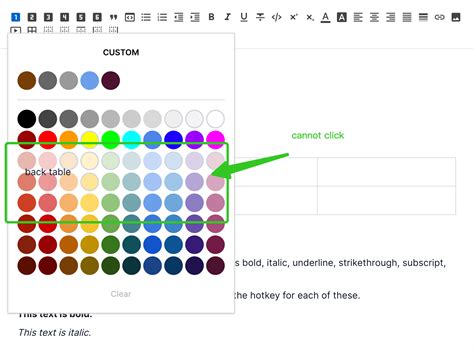 Color Picker Was Covered By Table Issue 1506 Udecode Plate GitHub