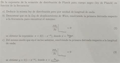From The Expression Of The Planck Distribution