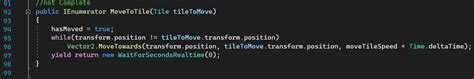 whenever i run this piece of code for my turn by turn tile based game