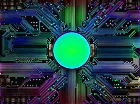 Premium Photo Vivid Abstract Electronic Circuitry Background