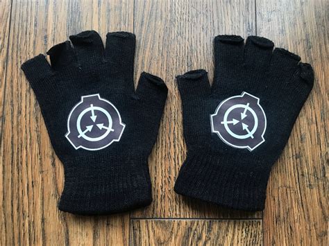 Scp Foundation Rękawiczki Bez Palców Wzór Logo 12237312145 Oficjalne Archiwum Allegro