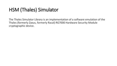 Hsm Hardware Security Module Pptx
