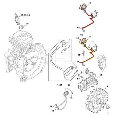 Stihl Fs C Em Ignition System Parts Diagram Ghs