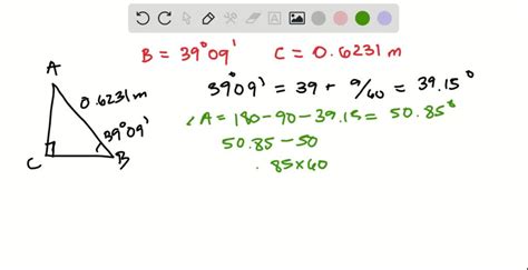 ⏩solved solve each right triangle in each case c 90 ∘ if angle