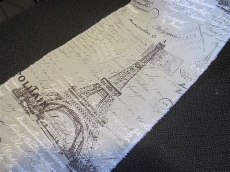 French Inspired Ribbon Eiffel Tower Trim Wide Trim French Script