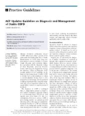 ACP Updates Guideline On Diagnosis And Management Practice Guidelines ACP Updates Guideline On