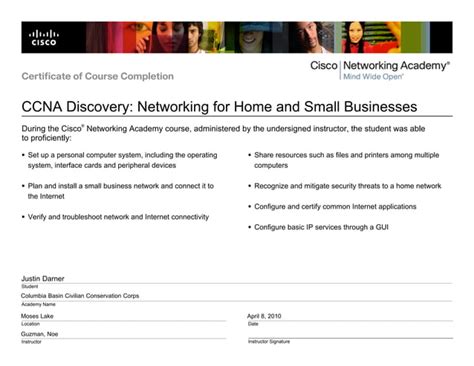 Ccna Certificate Ppt