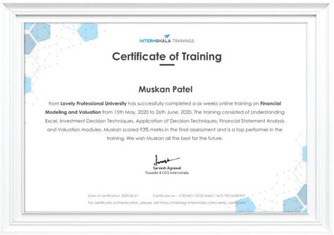 Muskan Patel On Linkedin Internshalatrainings