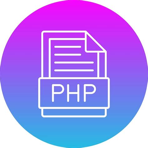 Ícone De Php Vetor Premium
