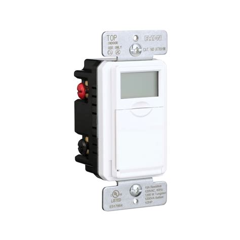 Eaton 15 Amps 120 Volt In Wall Countdown Lighting Timer At18hm W Kb Lw At