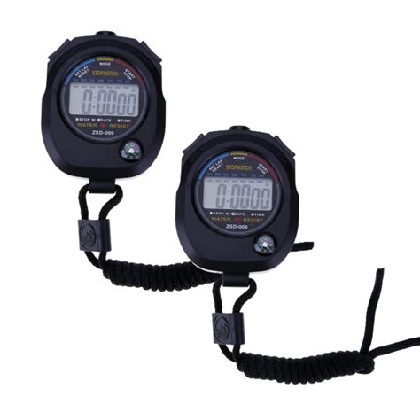 Sports Stopwatch Timer Set Multi Function Electronic Digital Stopwatches 2 Pack Large