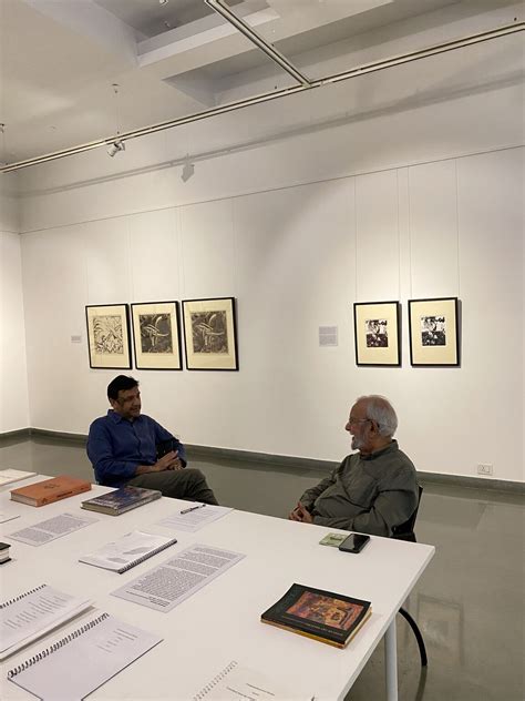 Gallery Sumukha On Linkedin Mr Abhishek Poddar In Deep Conversation With Artist Gulammohammed