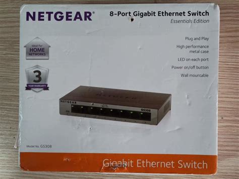 Netgear 8 Port Gigabit Ethernet Switch