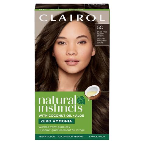 Clairol Natural Instincts Demi Permanent Vegan Hair Dye 5c Brass Free