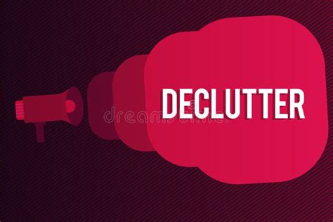 Word Writing Text Declutter Business Concept For Remove Unnecessary