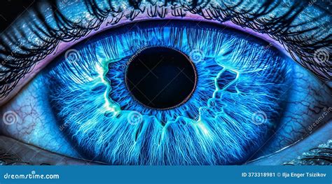 Iris Scan Biometric Authentication Method Diagram Vector Infographics