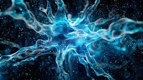 Dynamic Electric Blue Neural Network Pattern On A Dark Background