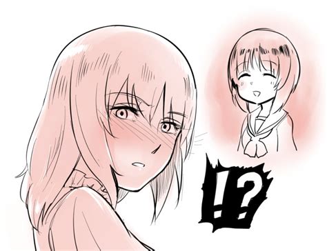 Safebooru 2girls Akiyama Yukari Aomushi Mushamusha Blush Female