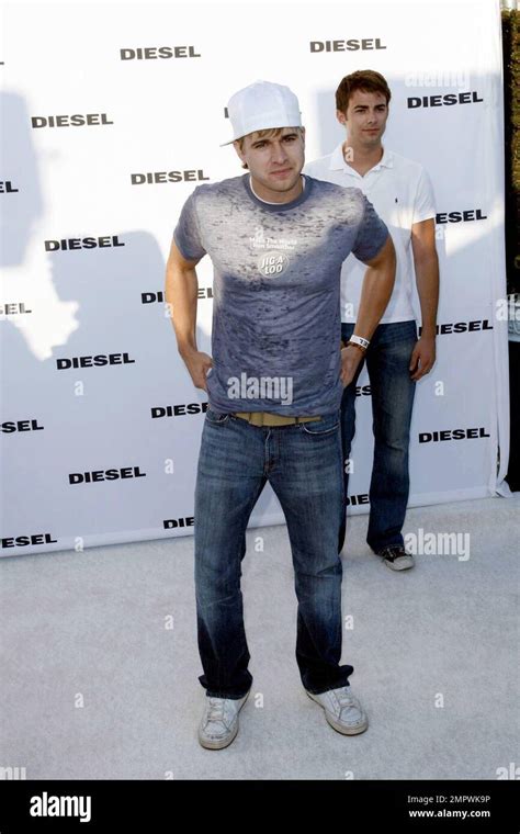 Randy Wayne And Jonathan Bennett Attend The Opening Of The Diesel Flagship Store At Melrose