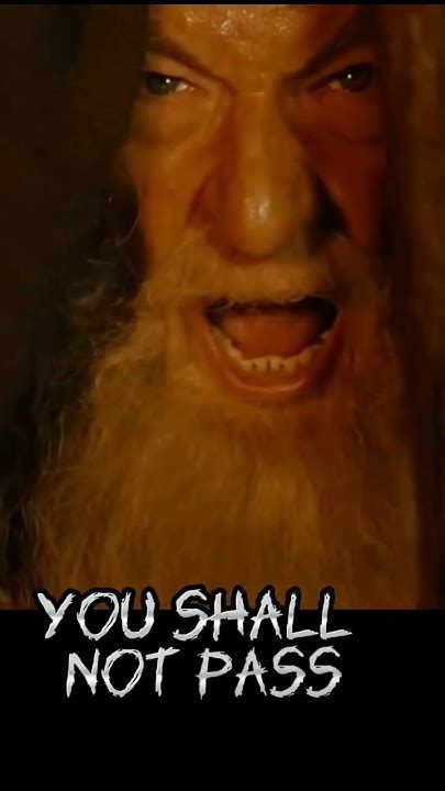 Gandalf You Shall Not Pass Lordoftherings Lotr Gandalf Youtube