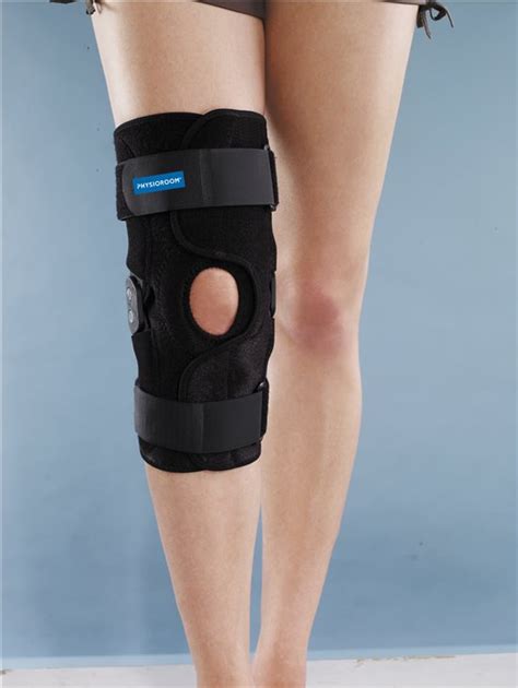 Hinged Knee Brace With Removable Splints Knee Supports