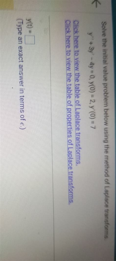 solved solve the initial value problem below using the