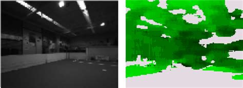 Plain Image Left And The Corresponding Disparity Map Right In The Download Scientific